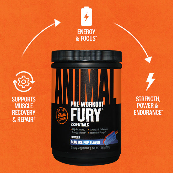 Animal Fury: Pre-Workout Powder Supplements for Energy – Animalpak UK